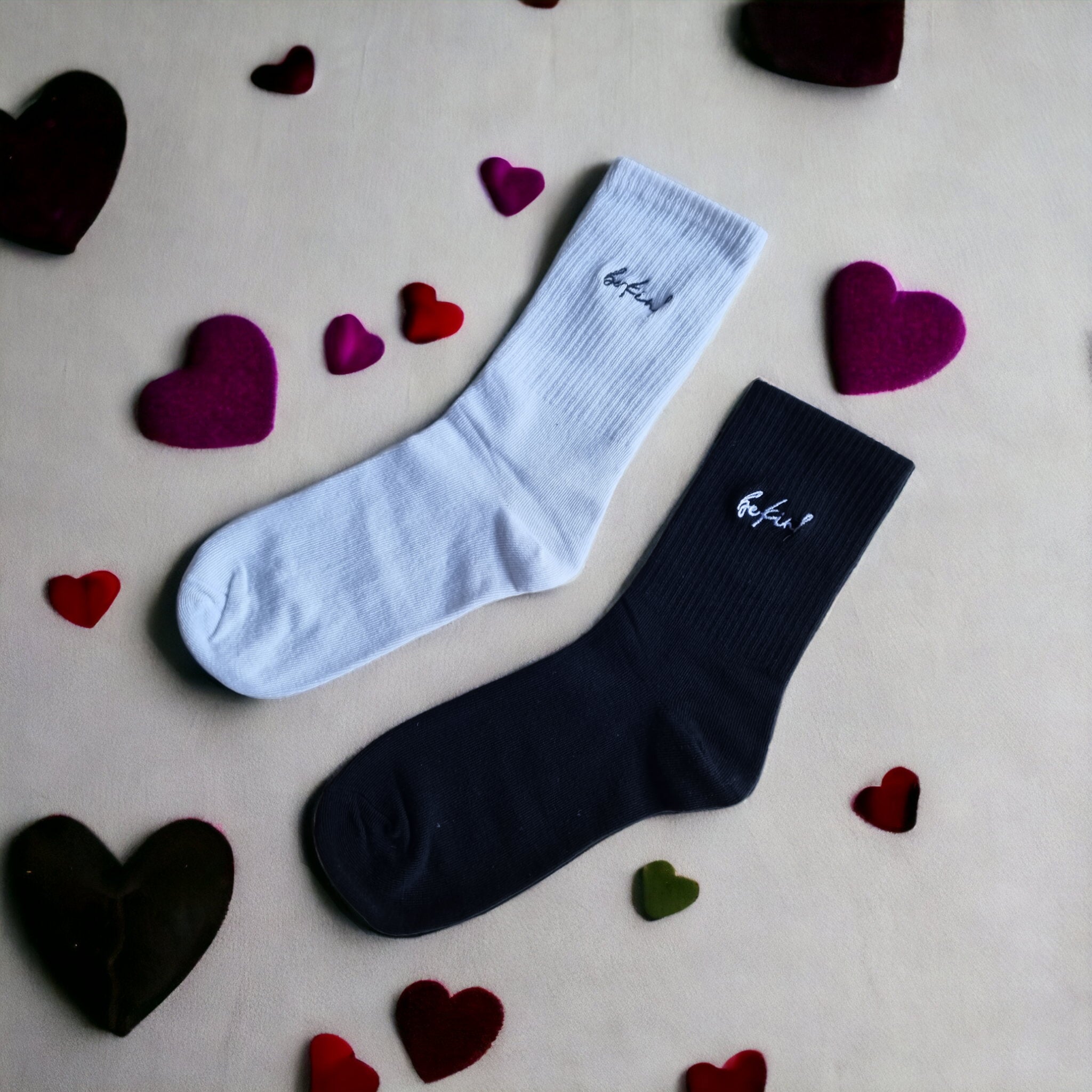 Be Kind Embroidered Socks – Buddy in a Box
